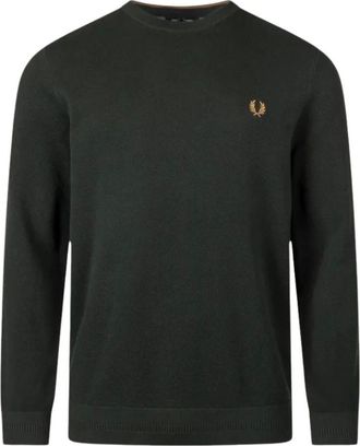 Fred Perry Pull en maille piqu&eacute;e - Homme - Pulls - Vert - Taille: S
