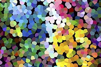 Vilber New Look Dots Teppich, Vinyl, Mehrfarbig, 153 x 230 x 0.2 cm