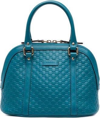 Gucci Hobo Bags - Mini Microguccissima Dome Satchel - Gr. unisize - in Blau - für Damen