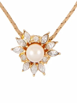 Dior collier serti de cristaux pre-owned (années 1980)