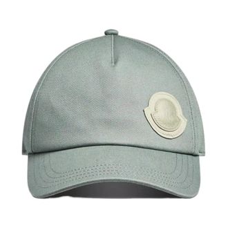 Moncler Gabardine Baseball Cap - - Accessories - Damen - Gr&uuml;n - ONE SIZE