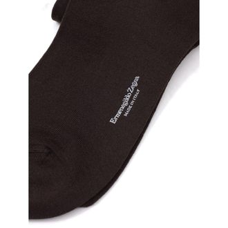 Ermenegildo Zegna Mens Brown Wool Socks Clothing