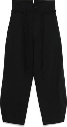 Barena Femme, Pantalons, Noir, Taille: 38 FR Pantalon Noir avec Boutons &agrave; la Taille