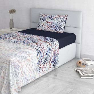 Italian Bed Linen Fashion Bettwäsche-Set Microfaser, made in Italy, Lena, Kleines Doppelbett