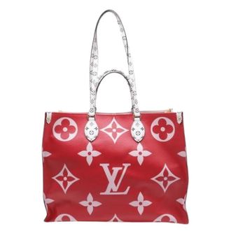 Louis Vuitton Pre-owned Onthego GM Monogram Giant Tote Bag - Femme - Pre-owned - Rouge - Taille: ONE Size