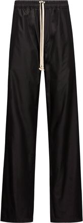 Rick Owens Moncler Straight Leg Taffeta Trousers, Unisex, Black, Size: Xs