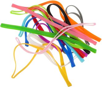 Lurrose 13 Stück Teiliges Bunte Elastische Silikon handtuchbänder für Strandliegen Windfeste Befestigungsbänder für Strandstühle Flexibel Langlebig für Reisen