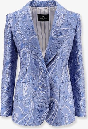 Etro Silk blend single-breasted blazer - ETRO - gender_Woman