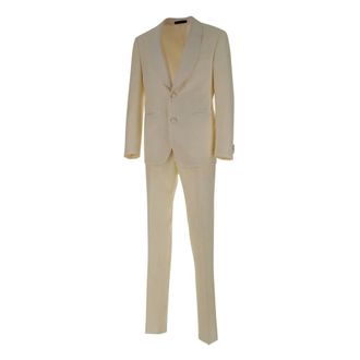 Corneliani Homme, Costumes, Blanc, Taille: XL Code Suit