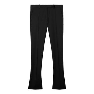The Attico Schwarze Schlaghose aus Wolle - - Trousers - Damen - Schwarzk - XS