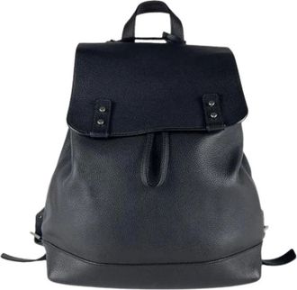 Saint Laurent unisex, Pre-owned, Noir, Taille: ONE Size Sac &agrave; dos en cuir Pre-owned