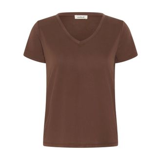 Soaked In Luxury SLColumbine T-Shirt - - Tops - Damen - Braun - XS
