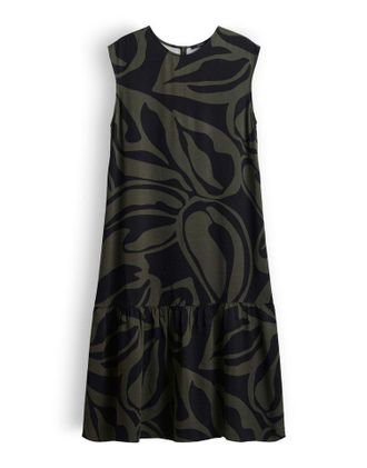 OPUS Midikleid Wicyla lush Das Volantdetail bringt Bewegung in die Silhouette