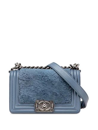Chanel petit sac à bandoulière Boy Flap (2013-2014) - Bleu