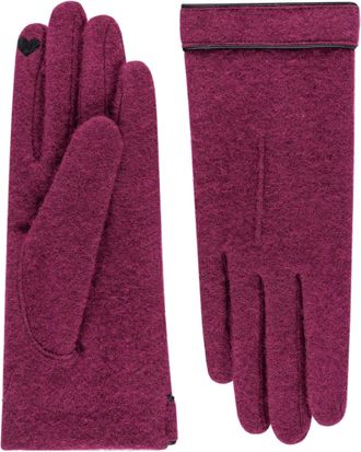 Roeckl Strickhandschuhe LEATHER PIPING TOUCH