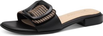 Marco Tozzi by Guido Maria Kretschmer Damen Pantoletten mit Zierschnalle Elegant, Schwarz (Black Comb), 37 EU