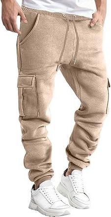 Generic Pantalon de jogging cargo pour homme - Pantalon de travail rembourr&eacute; - Pantalon de surv&ecirc;tement droit - Pour lhiver - Pantalon cargo stretch - Pantalon