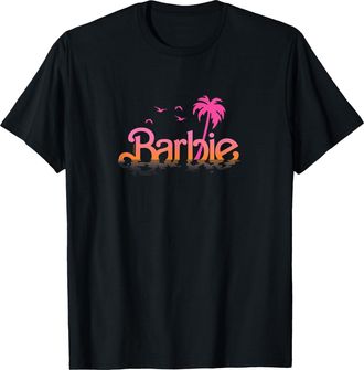BARBIE Logo Wasserreflexion T-Shirt für Mädchen, Schwarz, S
