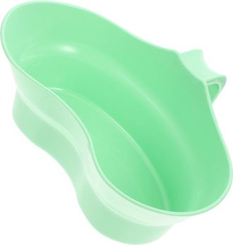 NUOBESTY HOOTNEE Plastik Zahnbürstenbecher mit Ablaufschlitz Großer Fassungsvermögen Mundspülbecher für Ältere Menschen und Bettlägerige Patienten Auslaufsiche