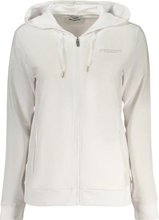 Freddy Femme, Sweatshirts et sweats &agrave; capuche, Blanc, Taille: 44 FR Sweat &agrave; capuche &agrave; manches longues