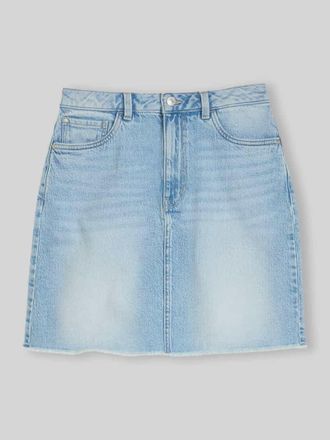 Tom Tailor Denim Mini Jeansrock mit offenem Saum