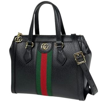 Gucci Pre-owned Cuir sacs-gucci - Femme - Pre-owned - Noir - Taille: ONE Size