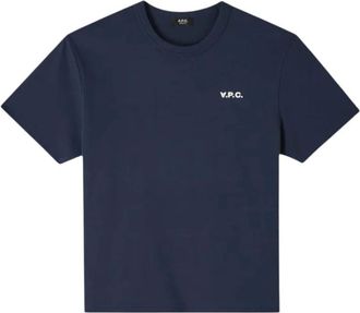 A.P.C. A.p.c., Homme, Tops, Bleu, Taille: M Boxy Petit VPC T-Shirt