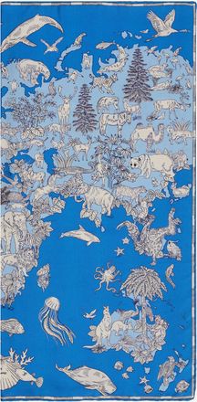 Inou&iuml; Editions Inoui Editions Seidentuch blau