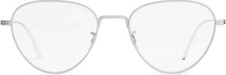 Khaite x Oliver Peoples lunettes de vue 1991RX à monture ovale - Argent