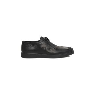 Cerruti Homme, Chaussures, Noir, Taille: 42 EU Chaussures Derby Décontractées en Cuir