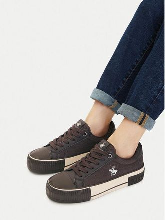 Beverly Hills Polo Club Sneakers aus Stoff CEO-BHPC064W Braun