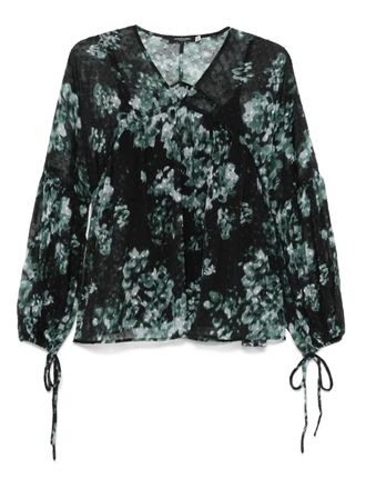 Scotch & Soda Fil Coupe Bluse - Schwarz