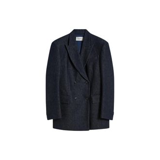 Max Mara Femme, Vestes, Bleu, Taille: 30 FR Blazer en denim confort