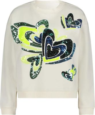 Cartoon Sweatshirt - - Sweatshirts & Hoodies - Damen - Wei&szlig; - M