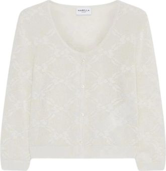 Marella Femme, Pulls, Beige, Taille: 40 FR Cardigan