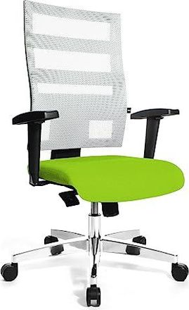 Topstar Topstar X-Pander 959TT353, Bürostuhl, Schreibtischstuhl, inkl. höhenverstellbare Armlehnen, Netzbezug, Bezugsstoff, apfelgrün/weiß