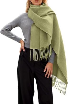 Generic &Eacute;charpe dhiver luxueuse et douce pour une &eacute;charpe enveloppante &eacute;paisse et confortable, cache-cou &eacute;l&eacute;gant, Vert arm&eacute;e., taille unique