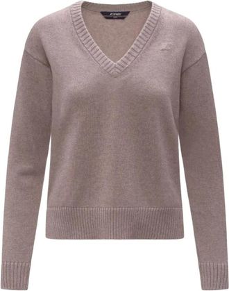 K-Way Femme, Pulls, Rose, Taille: 40 FR Pull ras du cou Adine