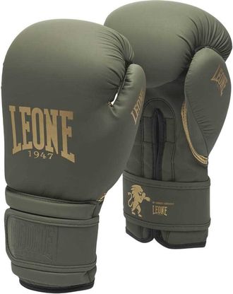 LEONE 1947 Black&Gold Artificial Leather Boxing Gloves 16 oz