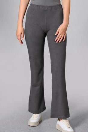 Hempage Hempage Damen vegan Hose Schlaghose Anthrazit