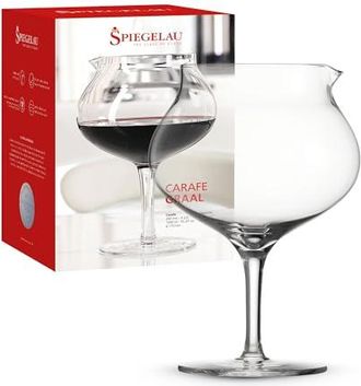 Spiegelau Dekanter Rotwein und Weißwein 1 Liter, Graal, 5250250, Weinkaraffe aus Kristallglas, Weindekanter