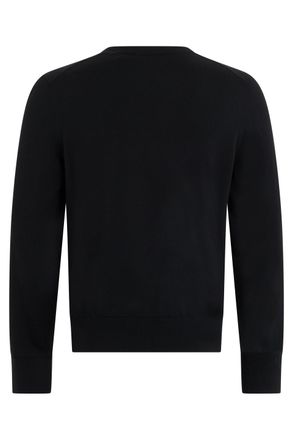 Burberry Mens Crewneck Wool Sweater Black Sweatshirts