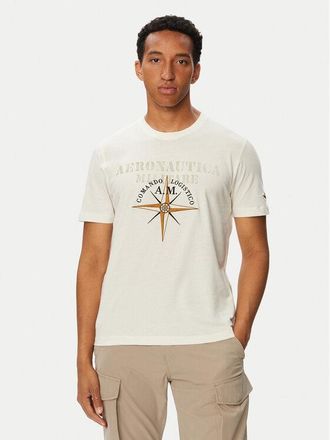 Aeronautica Aeronautica Militare T-Shirt 262TS2582UJ00750 Wei&szlig; Regular Fit