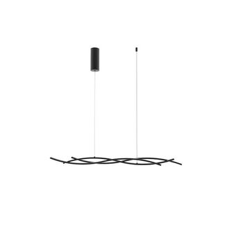 Luce-Ambiente-Design Black Aluminum Kinetic LED Suspension 40w With CCT Switch