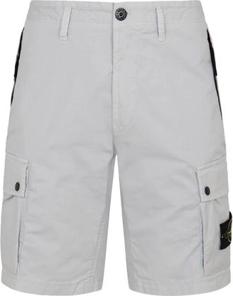 Stone Island Homme, Shorts, Bleu, Taille: W33 Bermuda cargo slim-fit