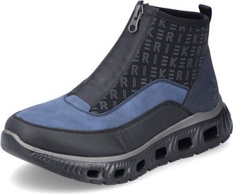 Rieker Damen High-Top Sneaker M6052, Frauen Halbschuhe,mid Cut,straßenschuhe,Strassenschuhe,Sportschuhe,Turnschuhe,schwarz Kombi (00),41 EU / 7.5 UK