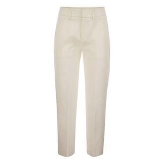 Dondup Femme, Pantalons, Beige, Taille: W30 Meli Pantalon Chino Ample et Court