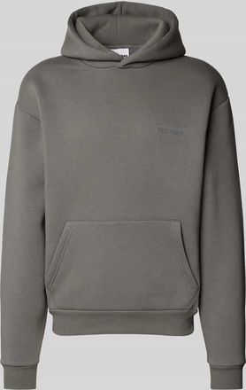 Review Hoodie mit Label-Print