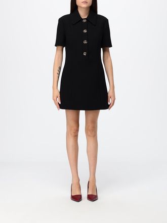 Gucci Mini-robe polo en laine avec col classique et manches courtes