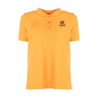 Kenzo Crest Logo Polo Shirt - - Tops - Damen - Orange - L